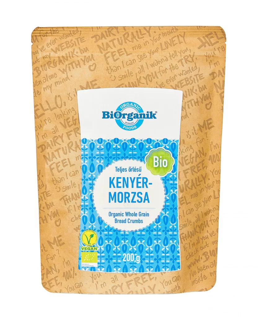 Biorganik bio kenyérmorzsa teljes kiőrlésű 200 g - Egészsége