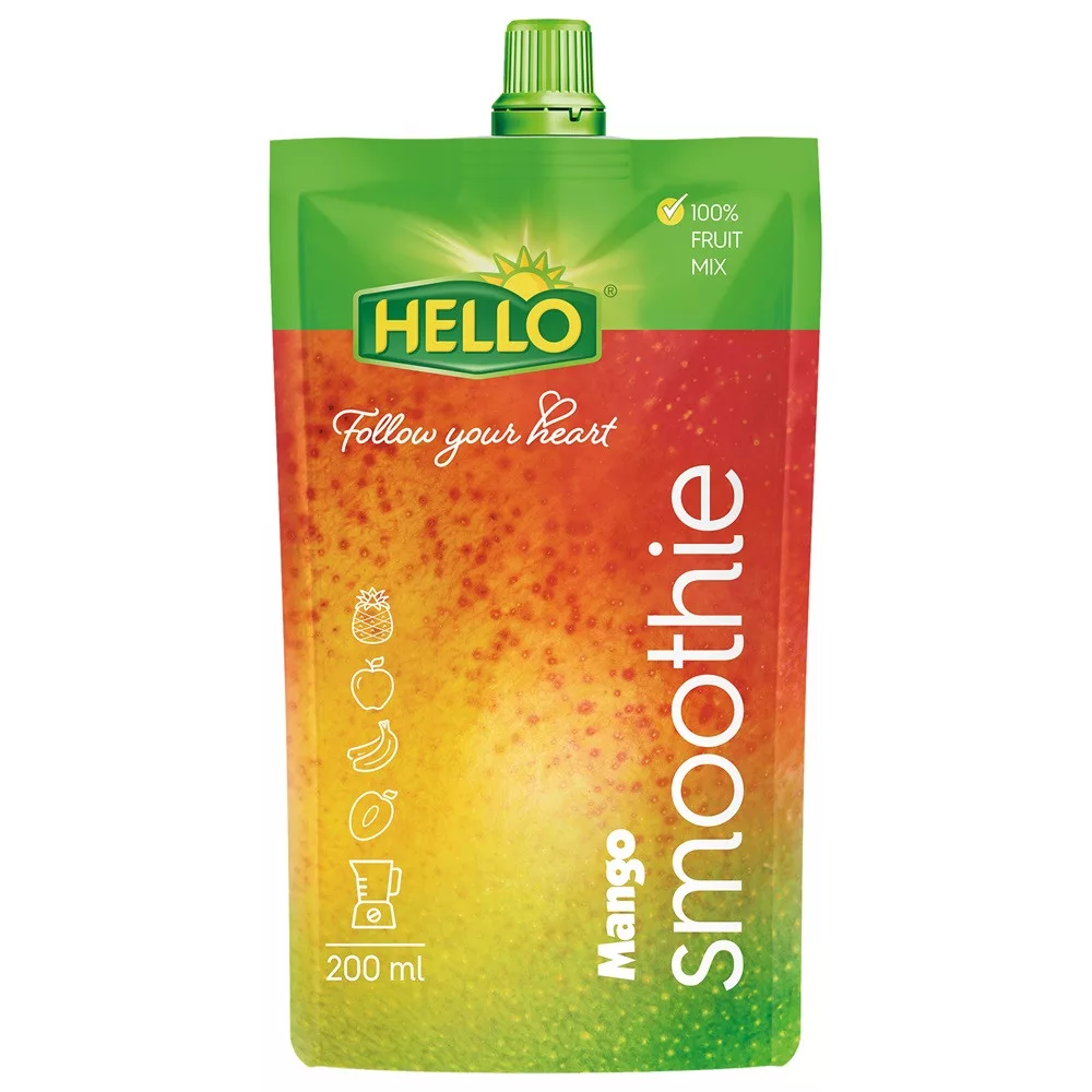 Hello smoothie mangó gyümölcsturmix 200 ml - Egészséges élet
