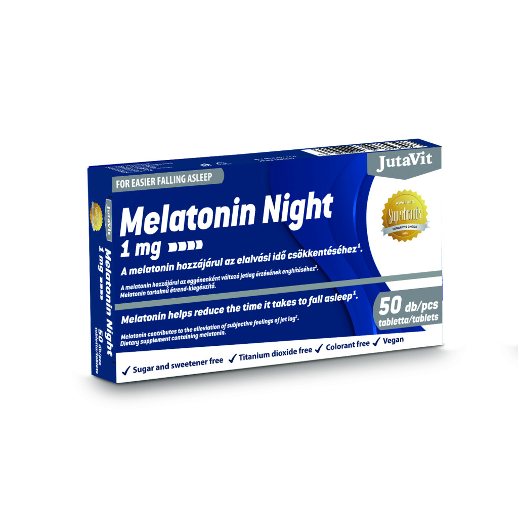 Jutavit melatonin night 1mg tabletta 50 db - Egészséges élet
