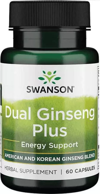Swanson Dual Ginseng Plus 60 kapszula - Egészséges életmód D